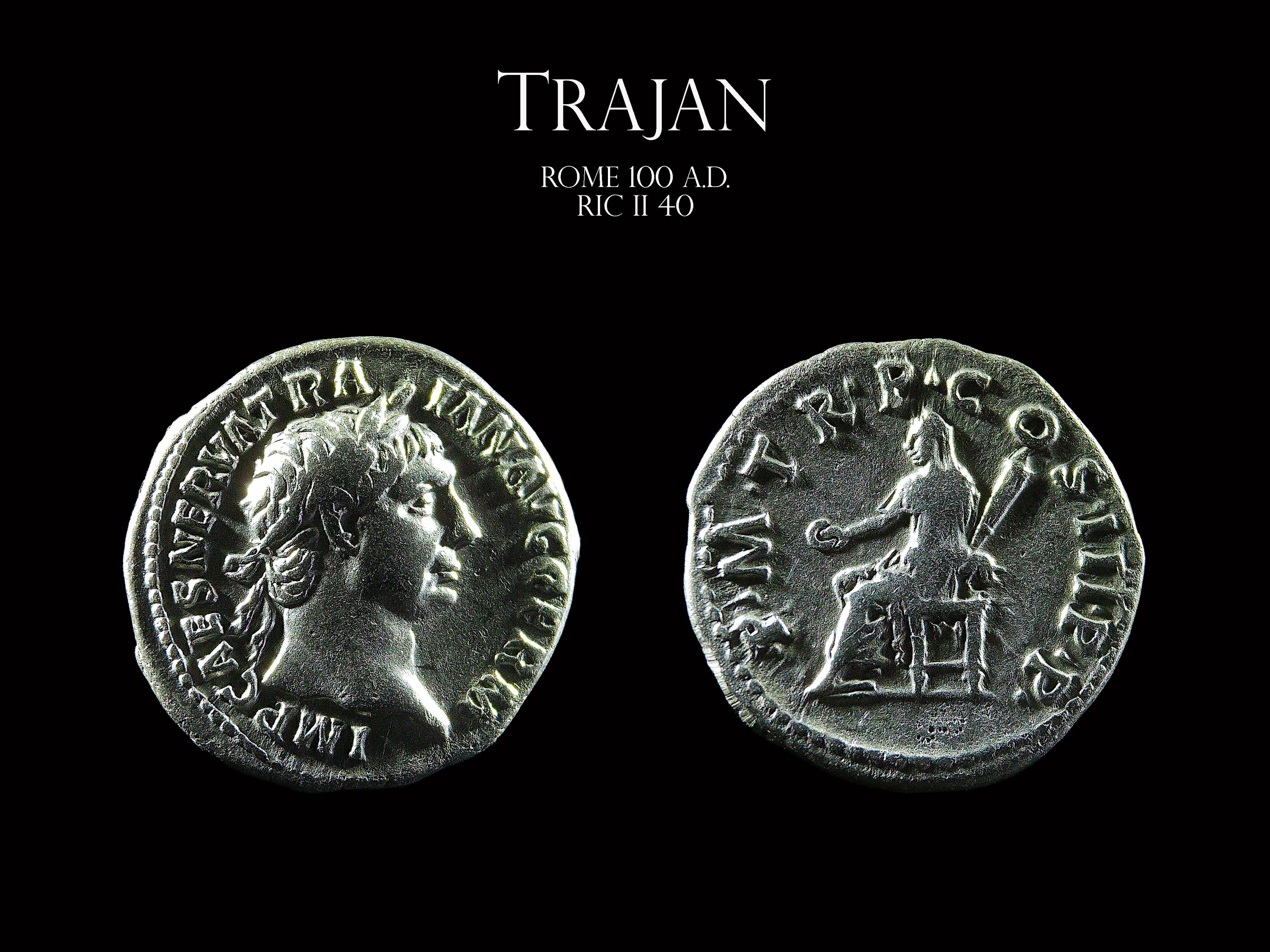 Real Ancient Roman Coin - Trajan Rome 100 A.D. - Etsy