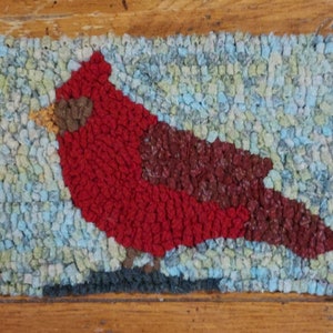 Complete Beginner Cardinal Primitive Rug Hooking Kit With #6 Cut Wool ...