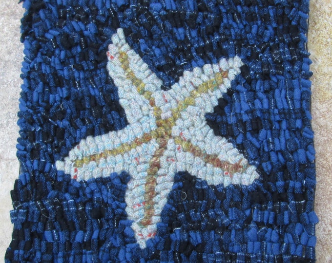 25% OFF Beginner Star Fish Primitive Rug Hooking Kit With Cut Wool ...
