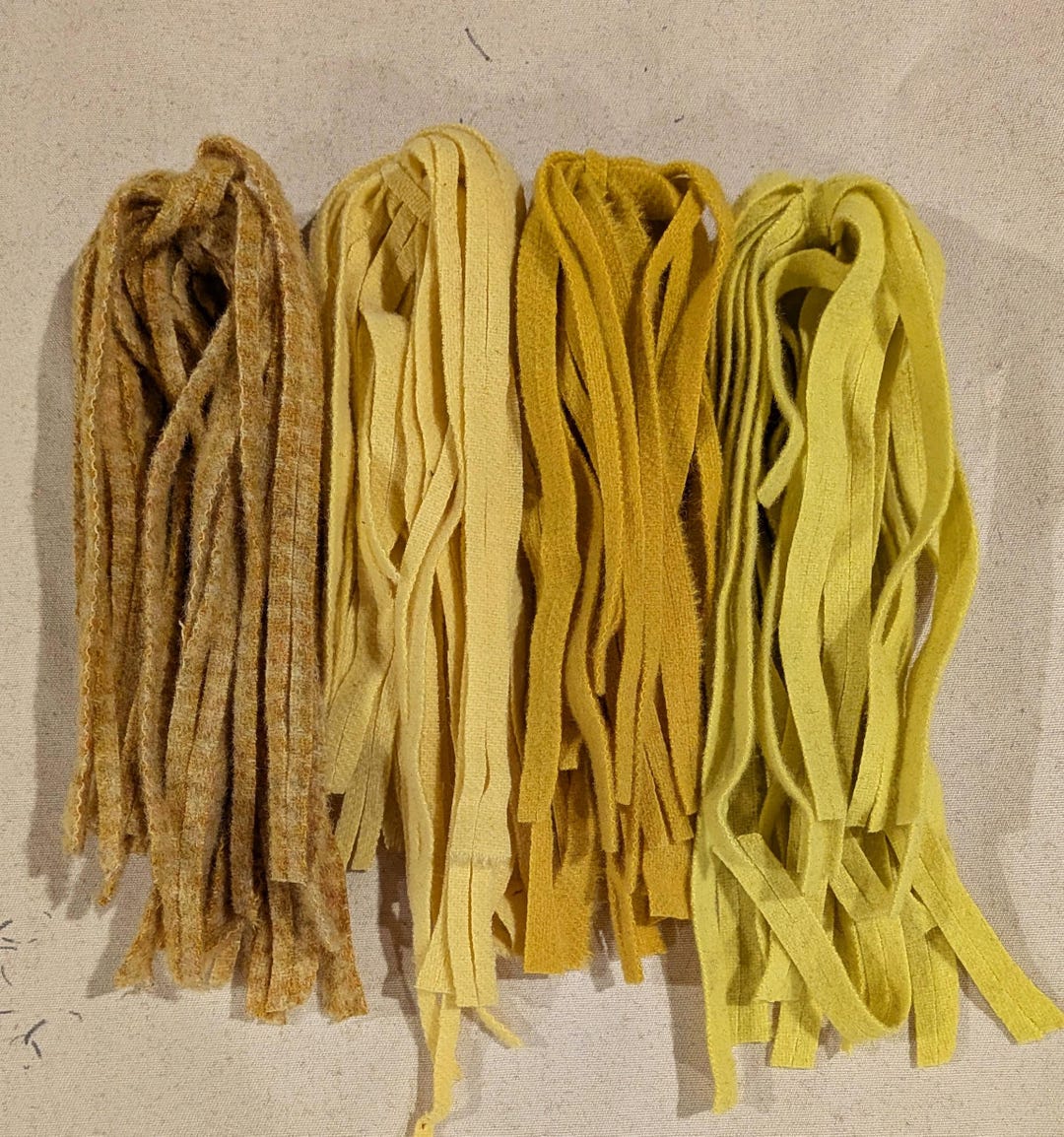 100 #6 Primitive Golds and Bright Yellows Rug Hooking or Punch Needle ...