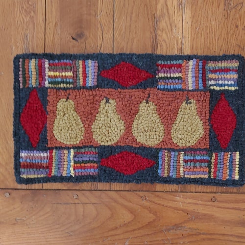 Old Time Santa Primitive Rug Hooking Kit With 8 Cut Wool | Etsy