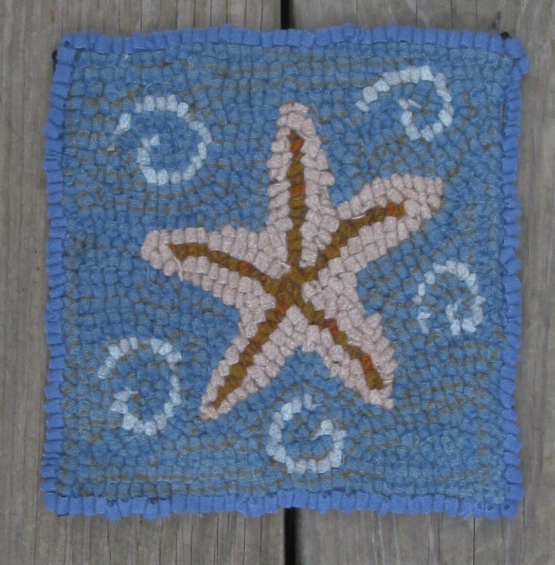 Beginner Star Fish Rug Hooking Kit With 8 Cut Wool Fabric - Etsy