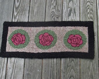 Fish Runner Primitive Rug Hooking Kit With 8 Cut Wool Fabric | Etsy