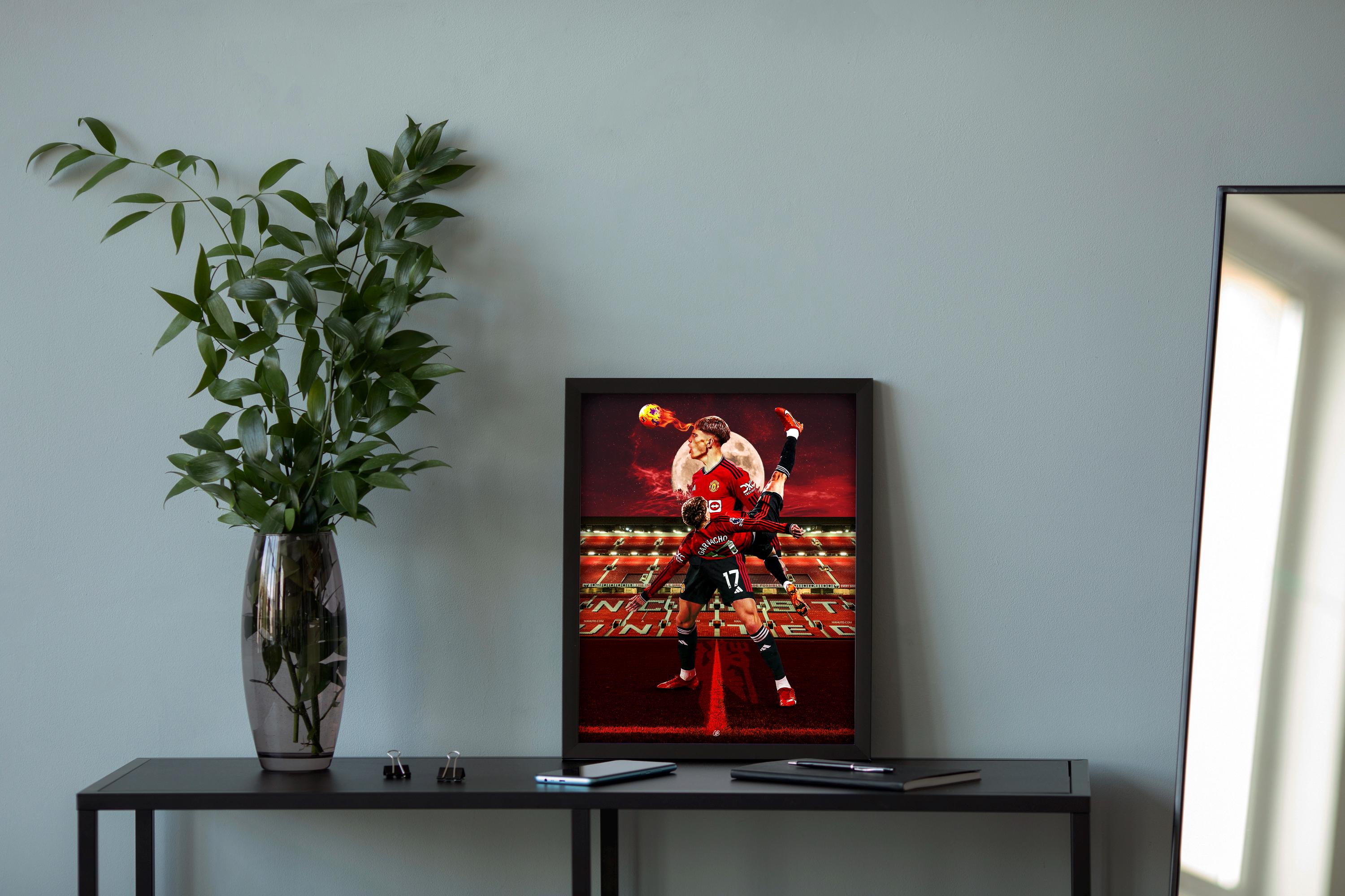 Alejandro Garnacho - Football Poster - Soccer Poster - Football Print ...