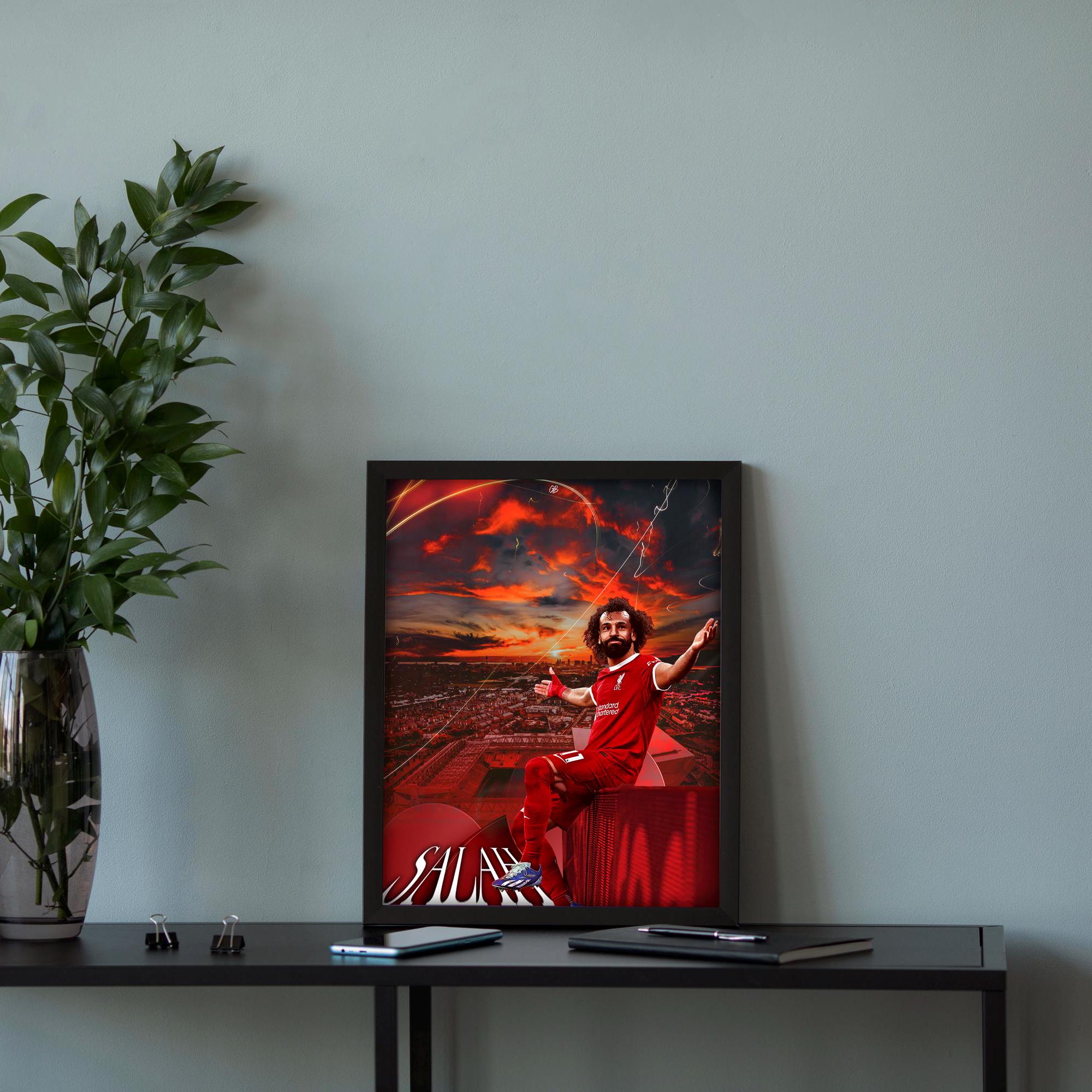 Mo Salah - Football Poster - Soccer Poster - Football Print - Soccer ...