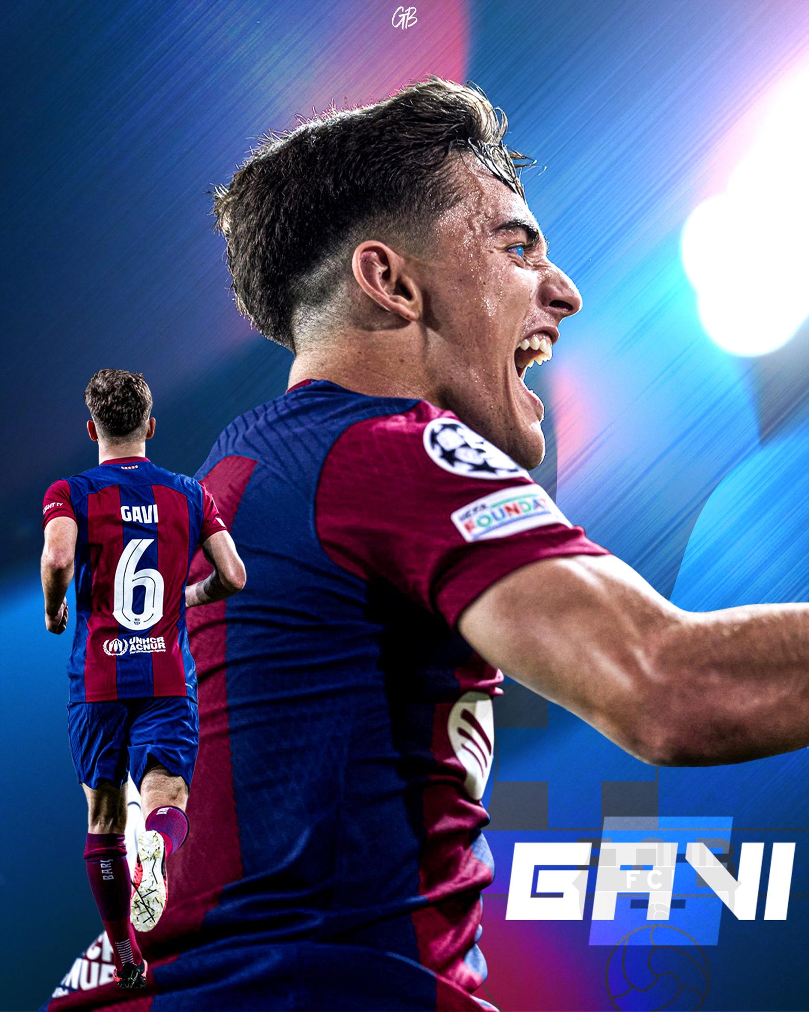 Gavi - Football Poster - Soccer Poster - Football Print - Soccer Print ...