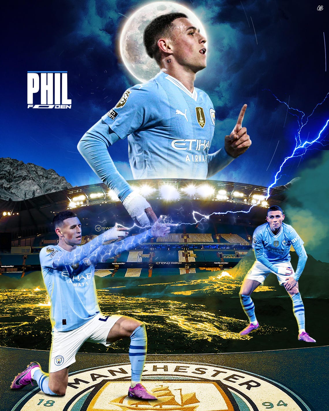 Phil Foden - Football Poster - Soccer Poster - Football Print - Soccer ...