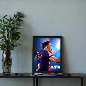Gavi - Football Poster - Soccer Poster - Football Print - Soccer Print ...
