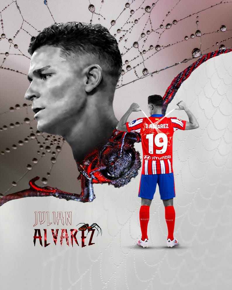 Julian Alvarez - Football Poster - Soccer Poster - Football Print ...