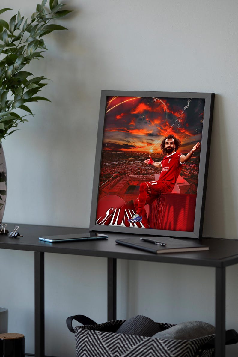 Mo Salah - Football Poster - Soccer Poster - Football Print - Soccer ...
