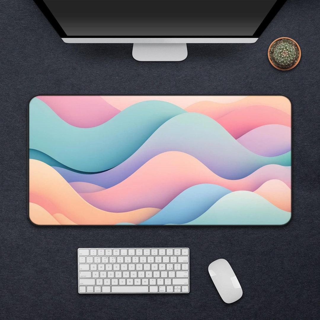 Abstract Mousepad, Large Gaming Mouse Pad, Aesthetic Deskmat for Home ...