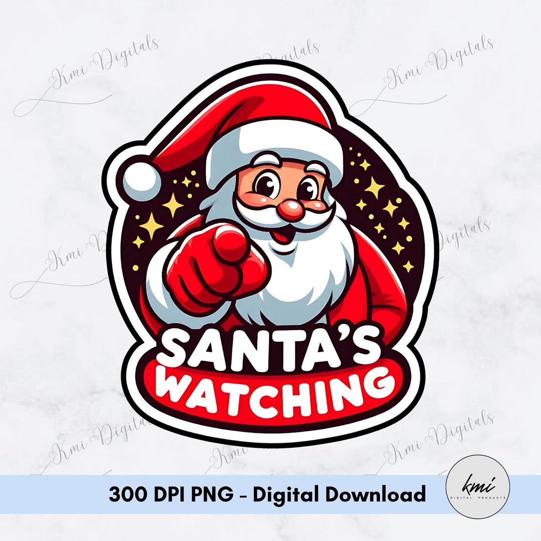 Santa Watching Png, Santas Watching, Santa Claus, Santa, Watching ...