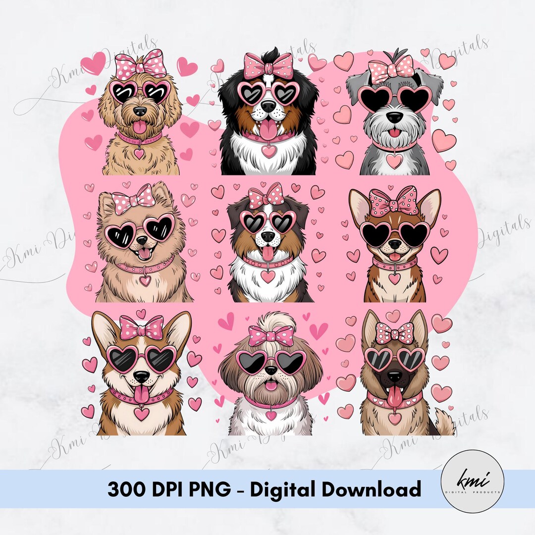 Valentines Day Dogs Png, Cute Valentines Day Png, Love Png, Dog Lover ...