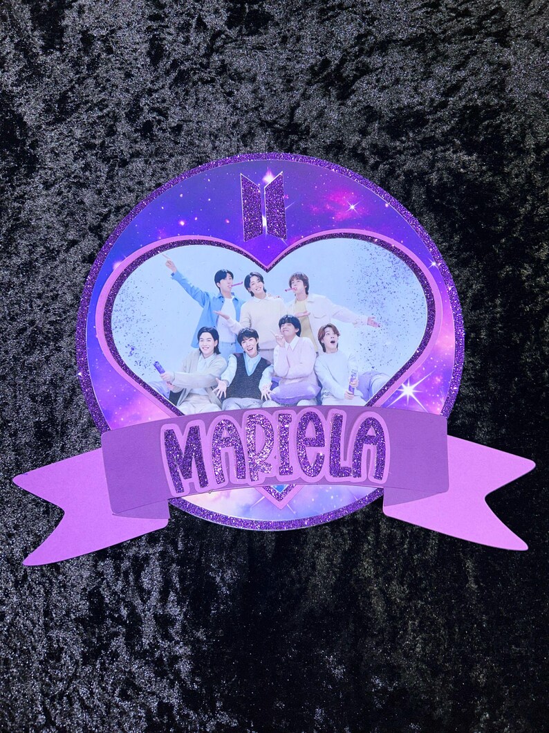 BTS Cake Topper Decoration - Etsy