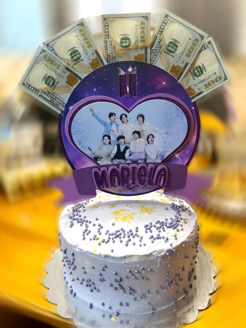 BTS Cake Topper Decoration - Etsy