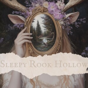 Mirror Nymph | PRINTABLE Wall Art, Fae Witch Print, Goblincore Decor ...