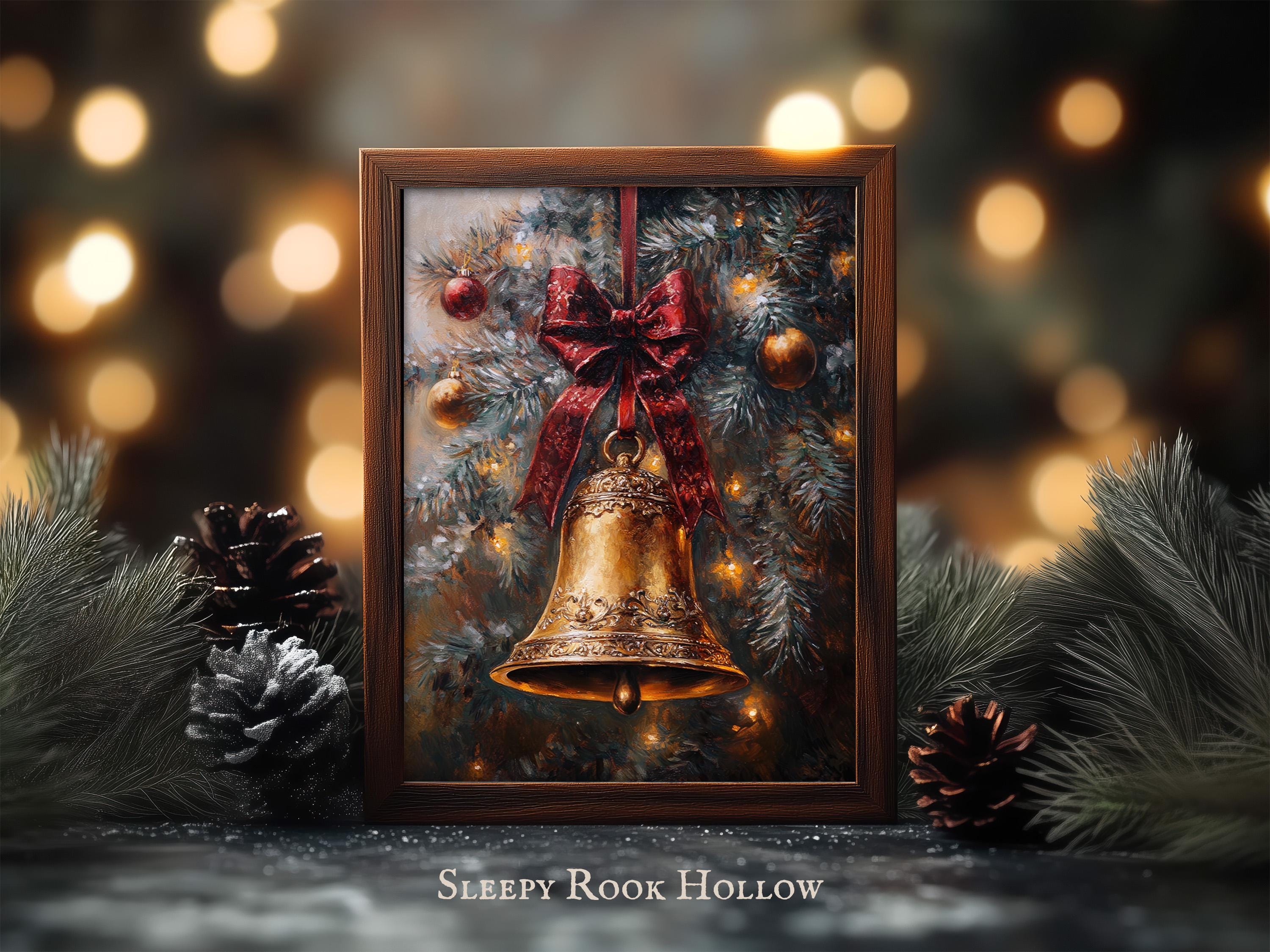 Vintage Baroque Jingle Bell | PRINTABLE Wall Art, Christmas Decoration ...