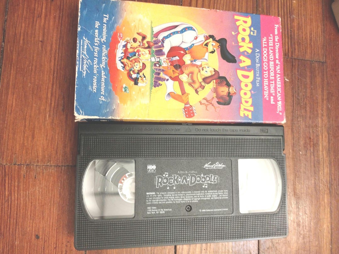 Rock-a-doodle VHS - Etsy