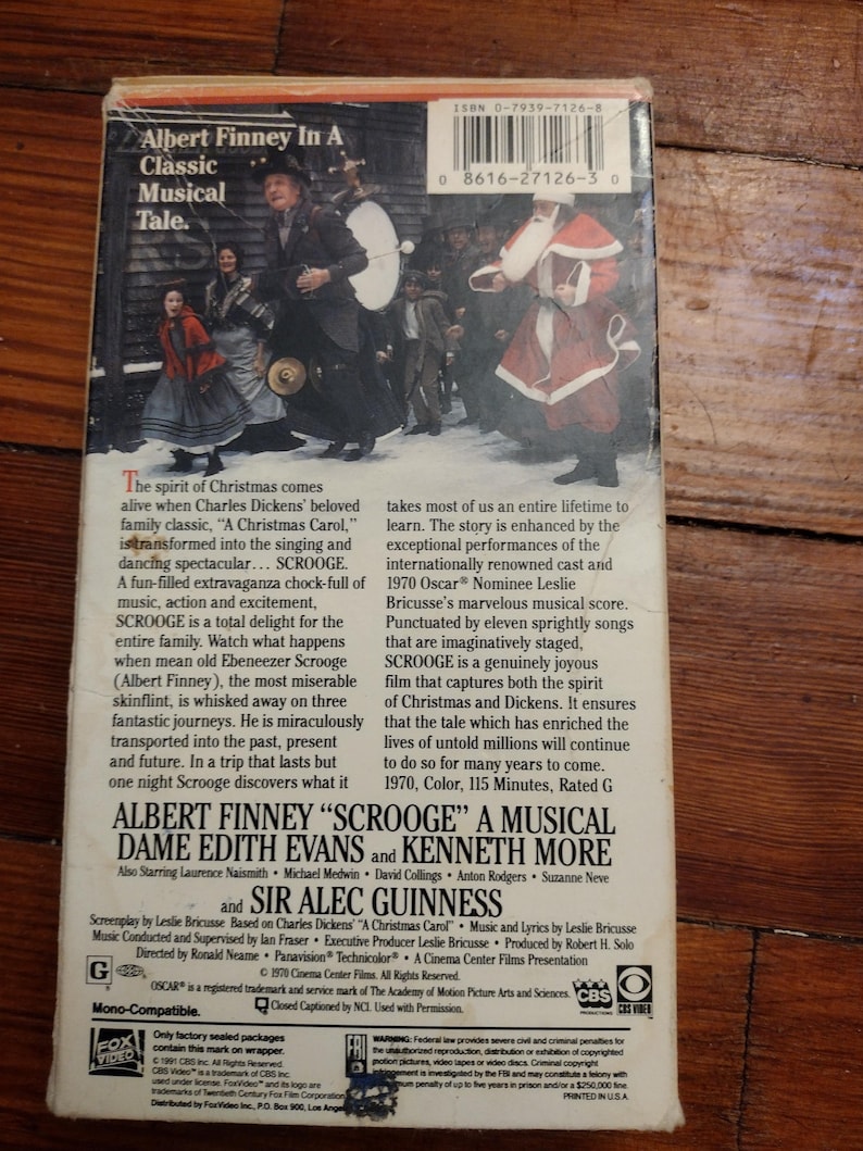 Scrooge VHS - Etsy