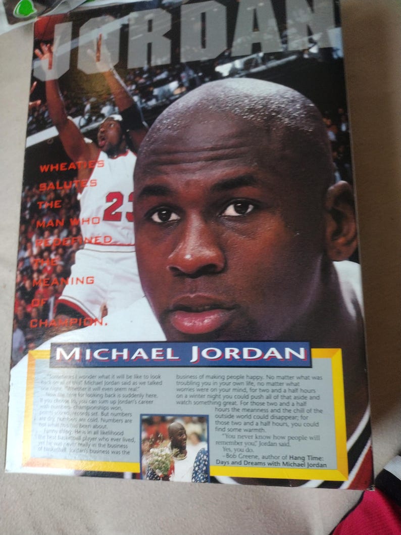 1989 Whole Grain Wheaties Michael Jordan - Etsy