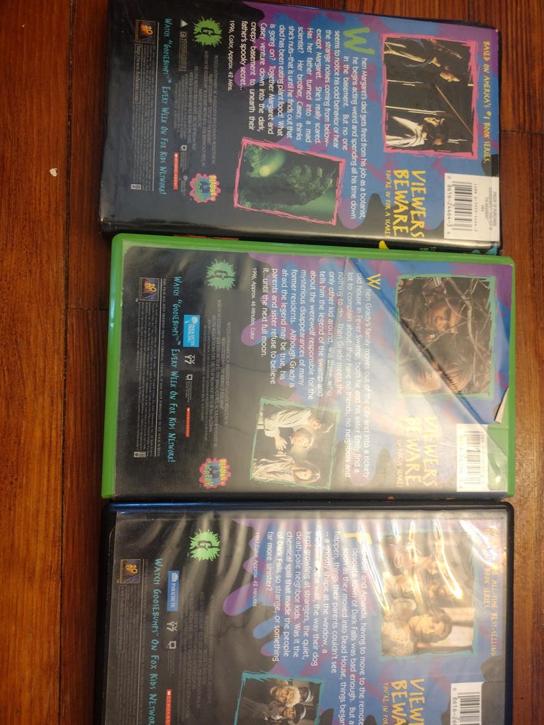 Goosebumps 3 VHS Lot - Etsy