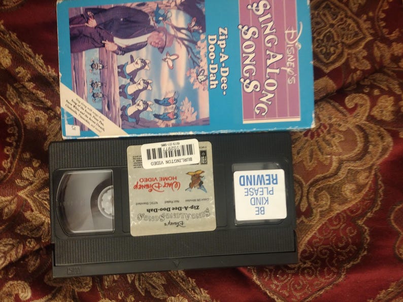 Zippity Doo Dah Sing Along VHS - Etsy
