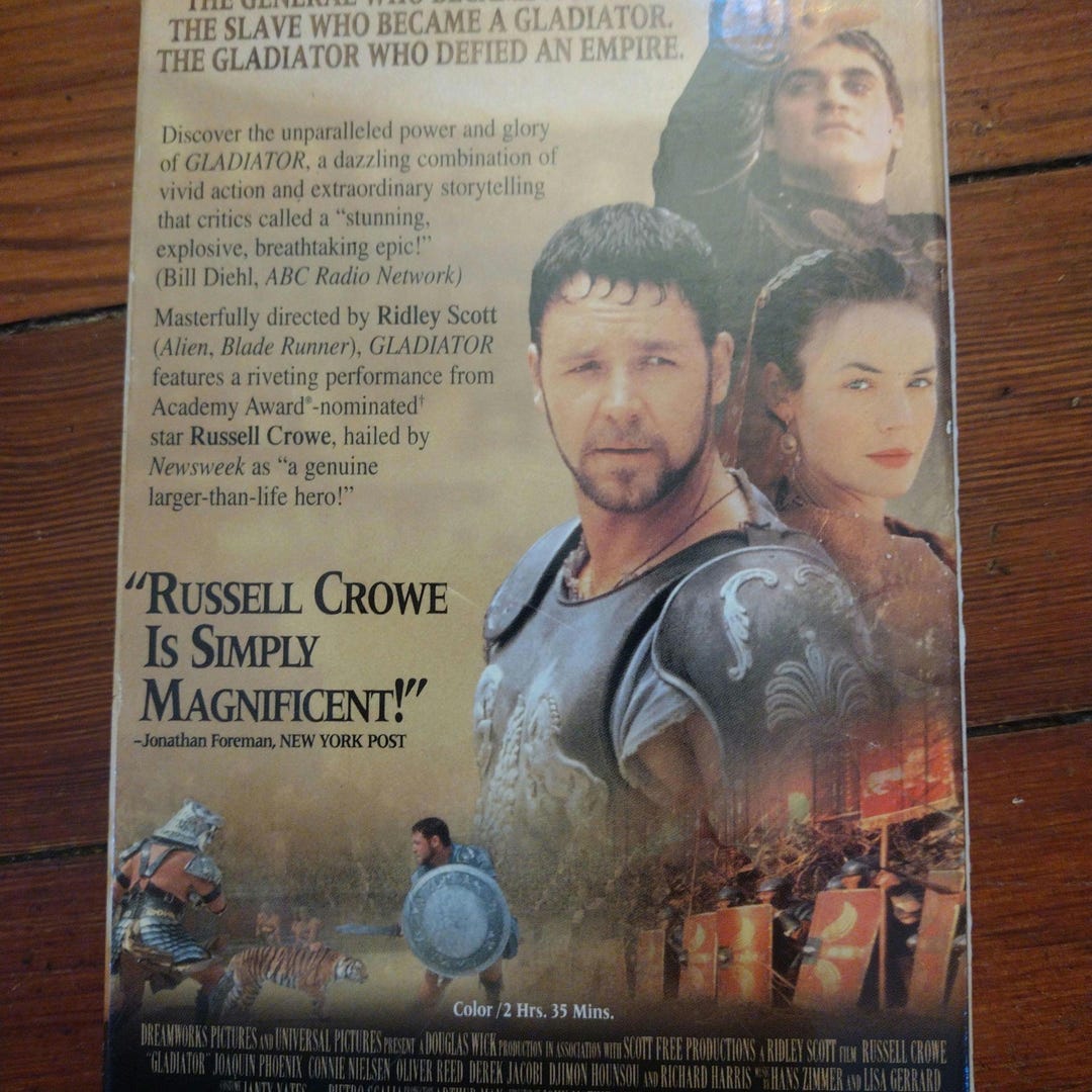 Gladiator VHS - Etsy