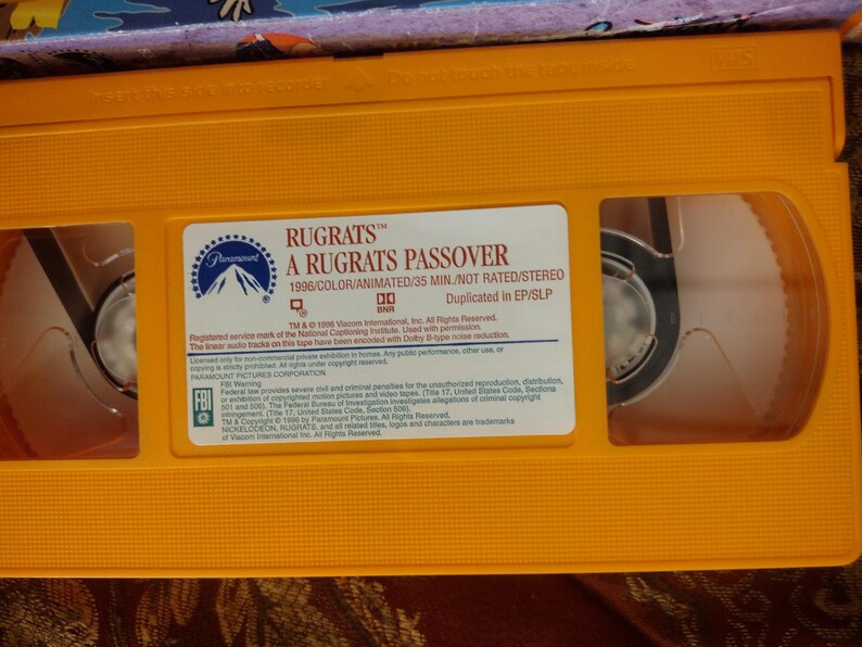 Rugrats Passover and Tommy Troubles VHS - Etsy