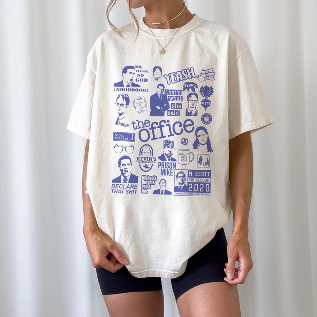 Vintage the Office Doodle Art Shirt the Office Merch the Office Hoodie ...