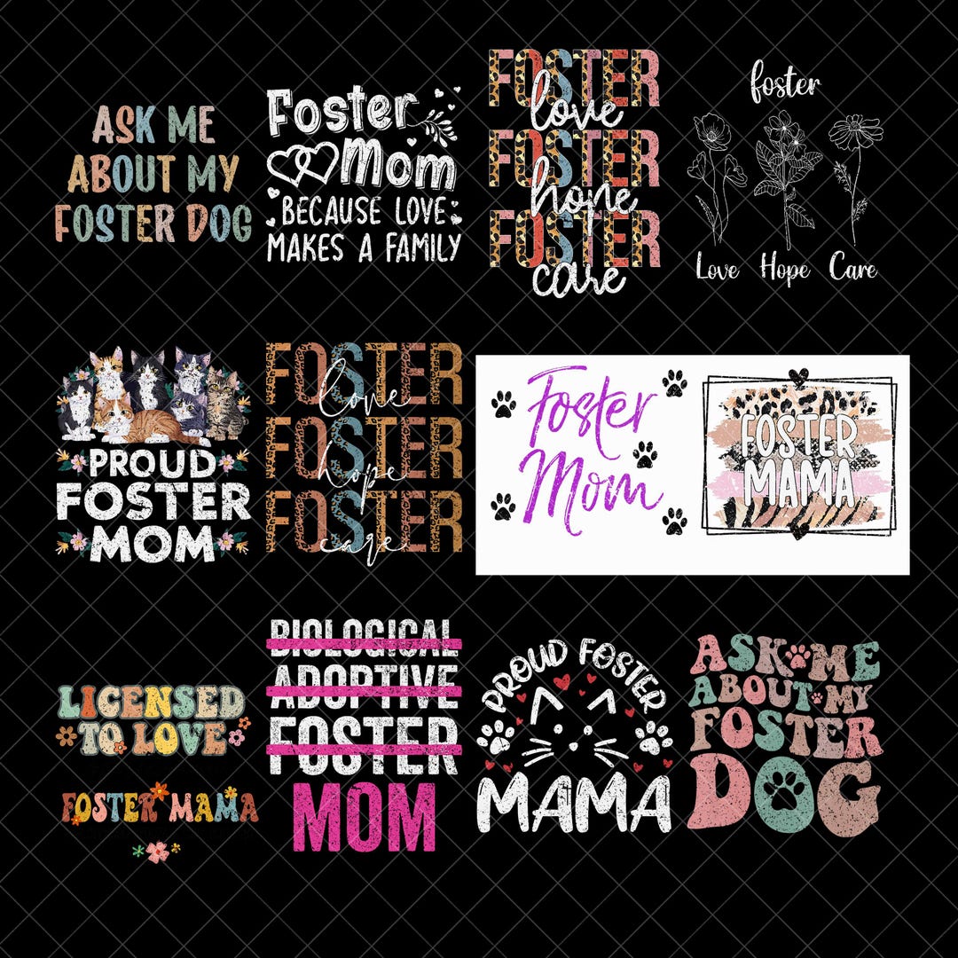 Foster Mama Png Bundle, Foster Care PNG, Be the Village PNG, Foster Png ...