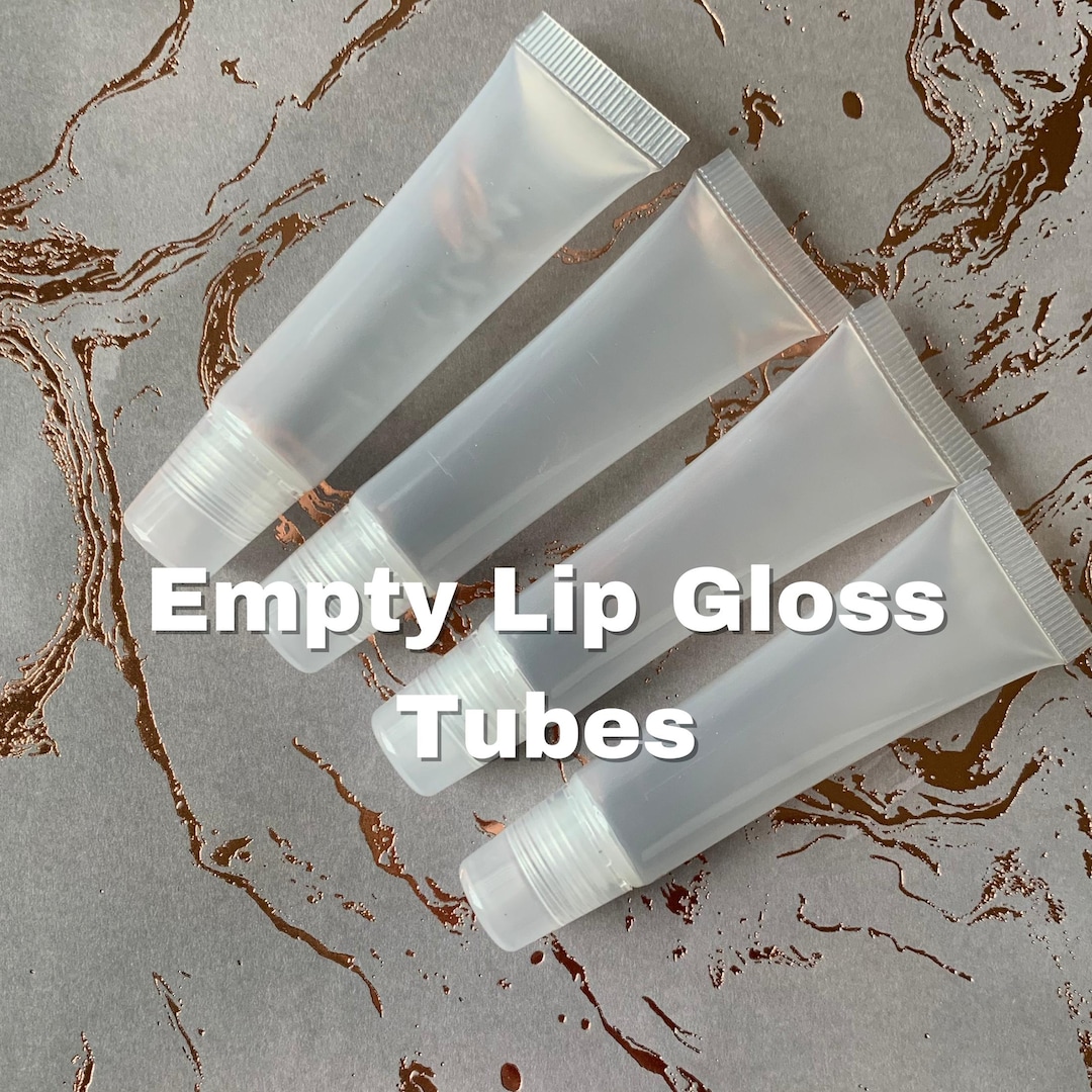 Lip Gloss Tubes With Labels, Empty Squeeze Container Lip Gloss Set - Etsy