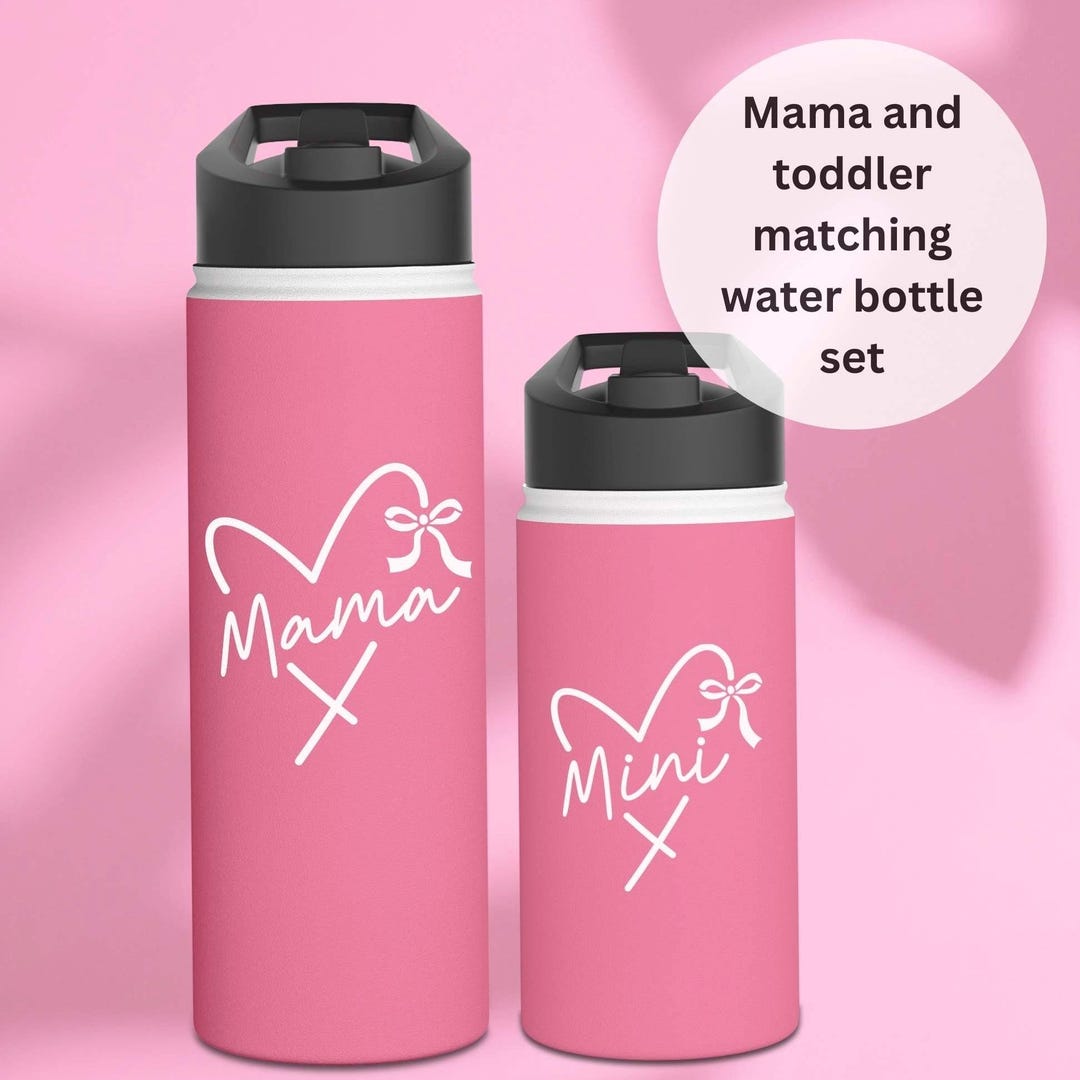 Mommy and Me Matching Water Bottle Gift From Toddler Gift for Mom and ...