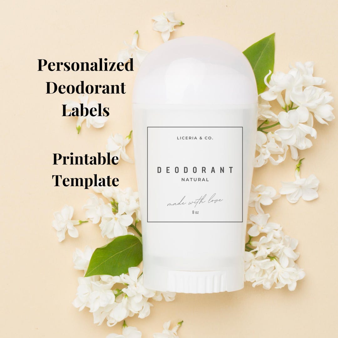 Deodorant Label Template Printable Labels - Etsy UK