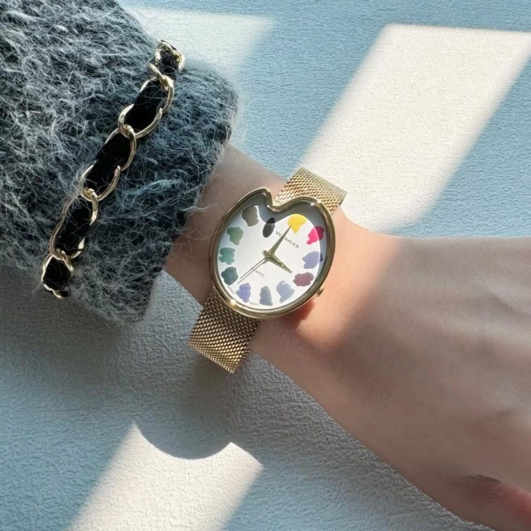 Personalized Squidward Color Palette Dial Women's Wristwatch. Funny ...