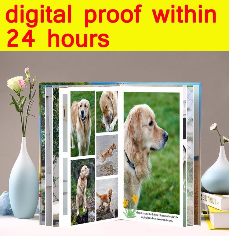 Pet Memorial Photo Book, Loss of Pet Gift, Loved You Your Whole Life ...