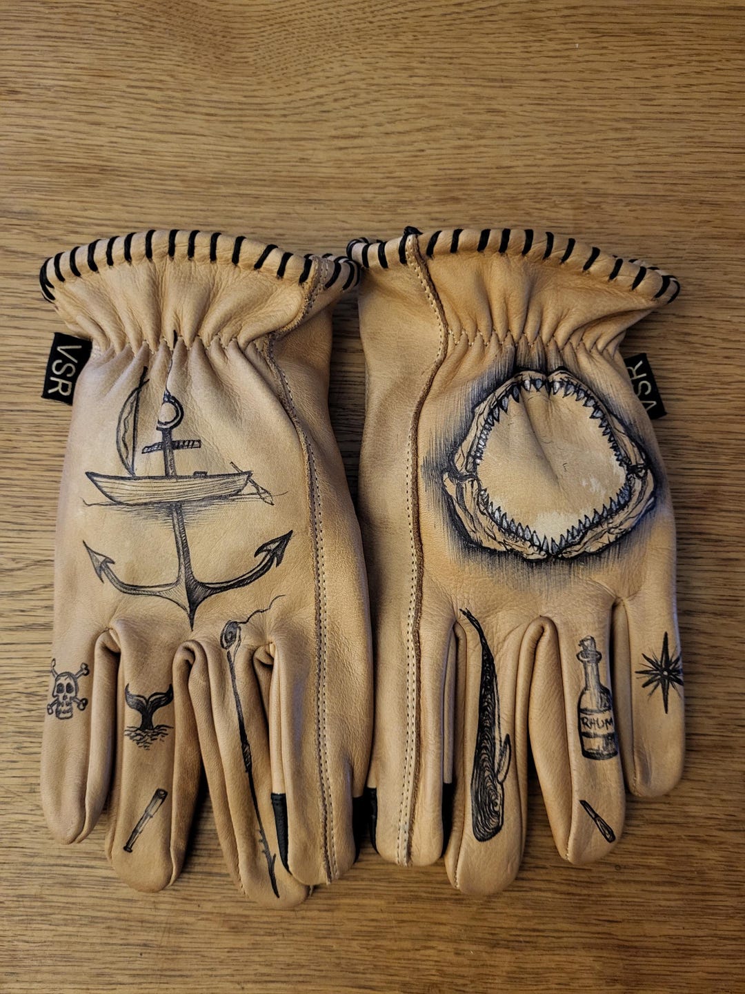 Your Design on Leather Gloves. - Etsy