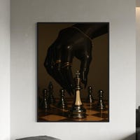 Chess King Blueprint Art | Da Vinci Style Technical Drawing | Black ...