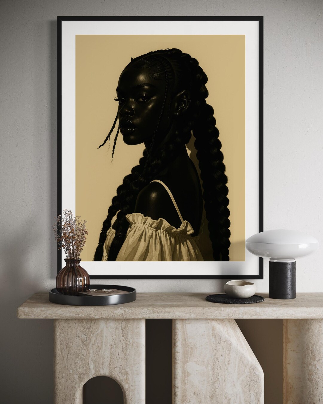 Urban Black Art, Black Woman Art, Black Girl Wall Art, African American ...
