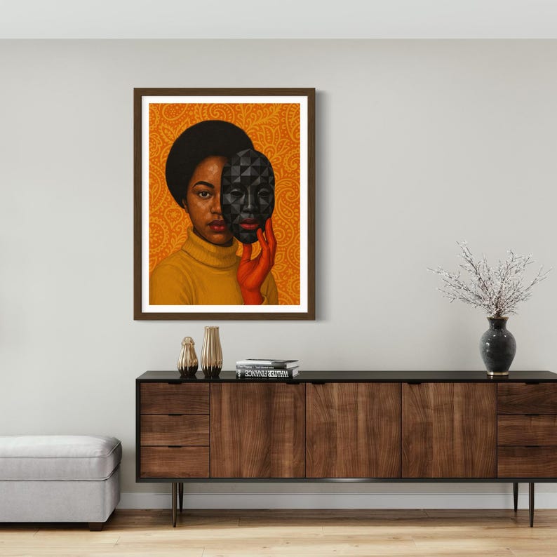 Black Girl Wall Art, Black Woman Art, Black Art, Afrocentric Collage ...