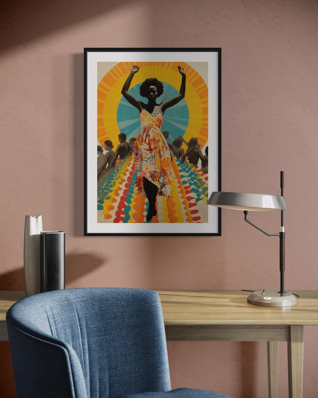 Abstract Black Woman Art Print: Afrocentric Collage (digital Download ...