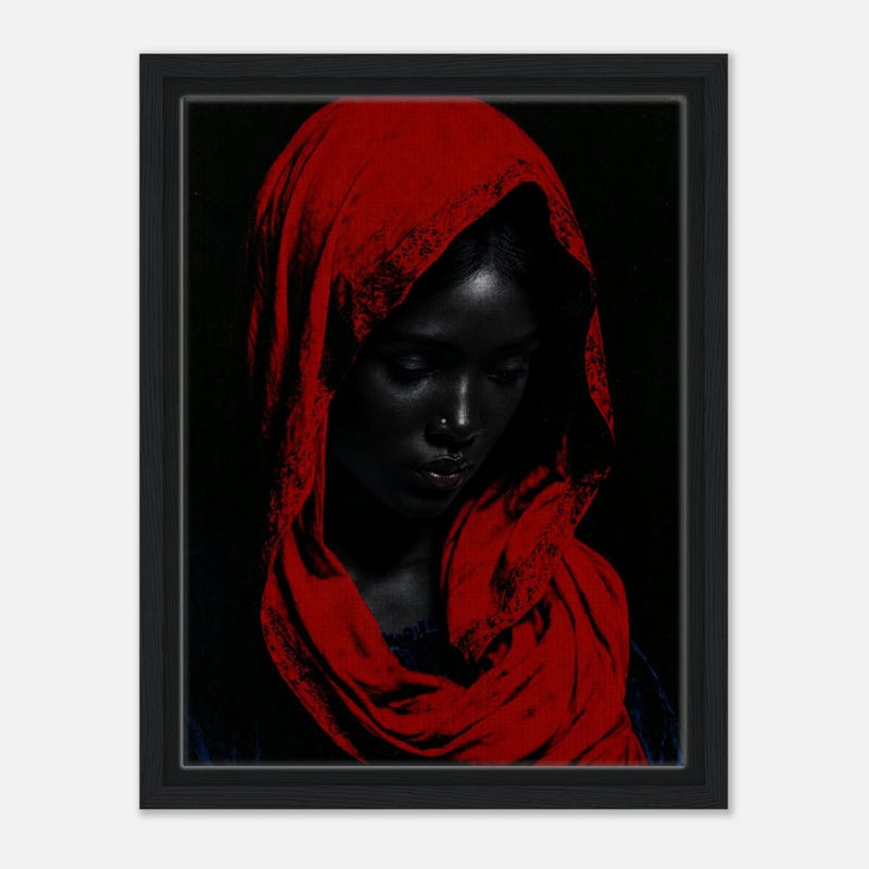 Woman, Shawl Painting - Etsy