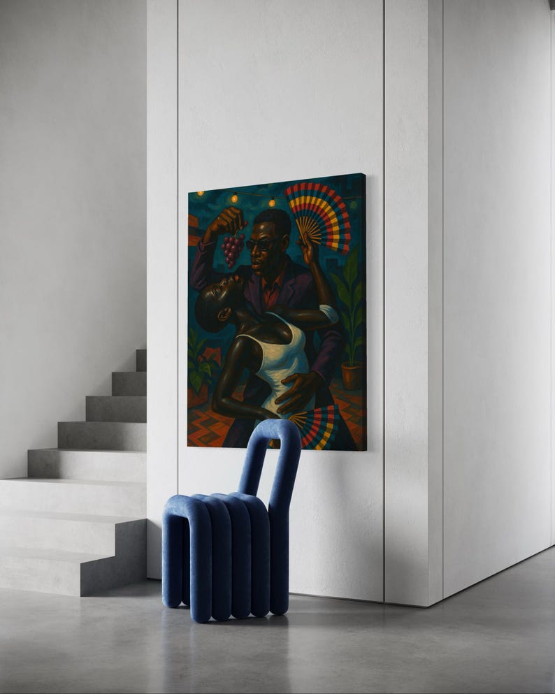 Black Art Print, Black Woman Art, Black Man Portrait, Afrocentric Wall ...