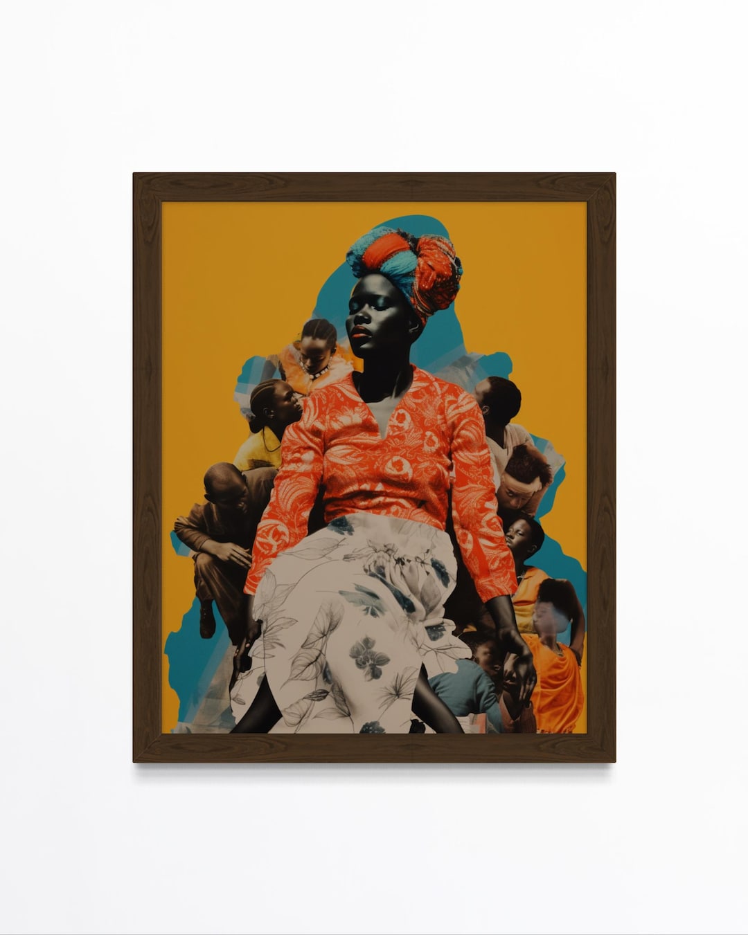Abstract Black Art, Black Woman Art, Black Girl Wall Art, African ...