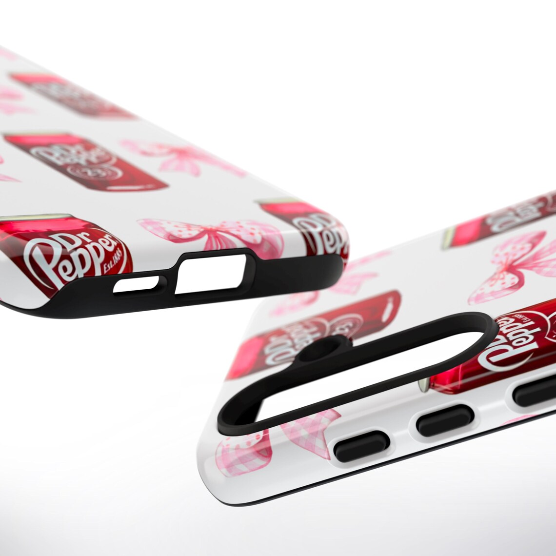 Pink Bow Coquette Dr Pepper Phone Case, Cute and Stylish Soda-inspired ...