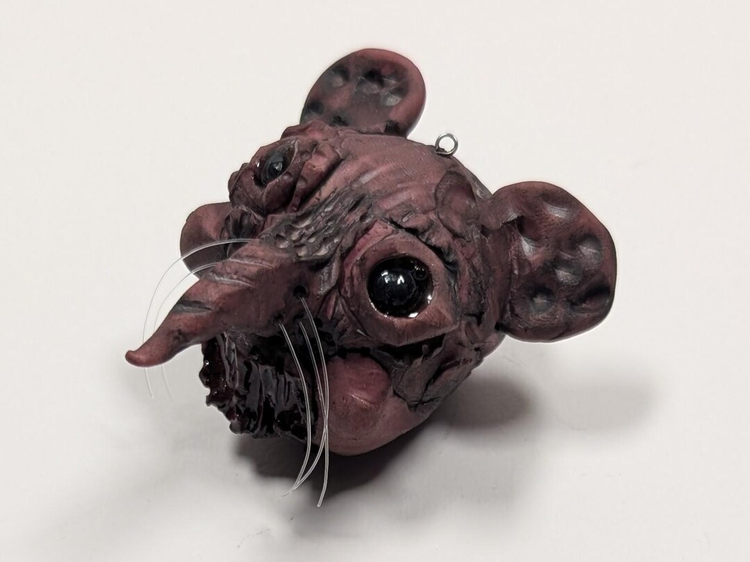 Handmade Zombie Rat Sculpture – Macabre Polymer Clay Horror / Oddities ...