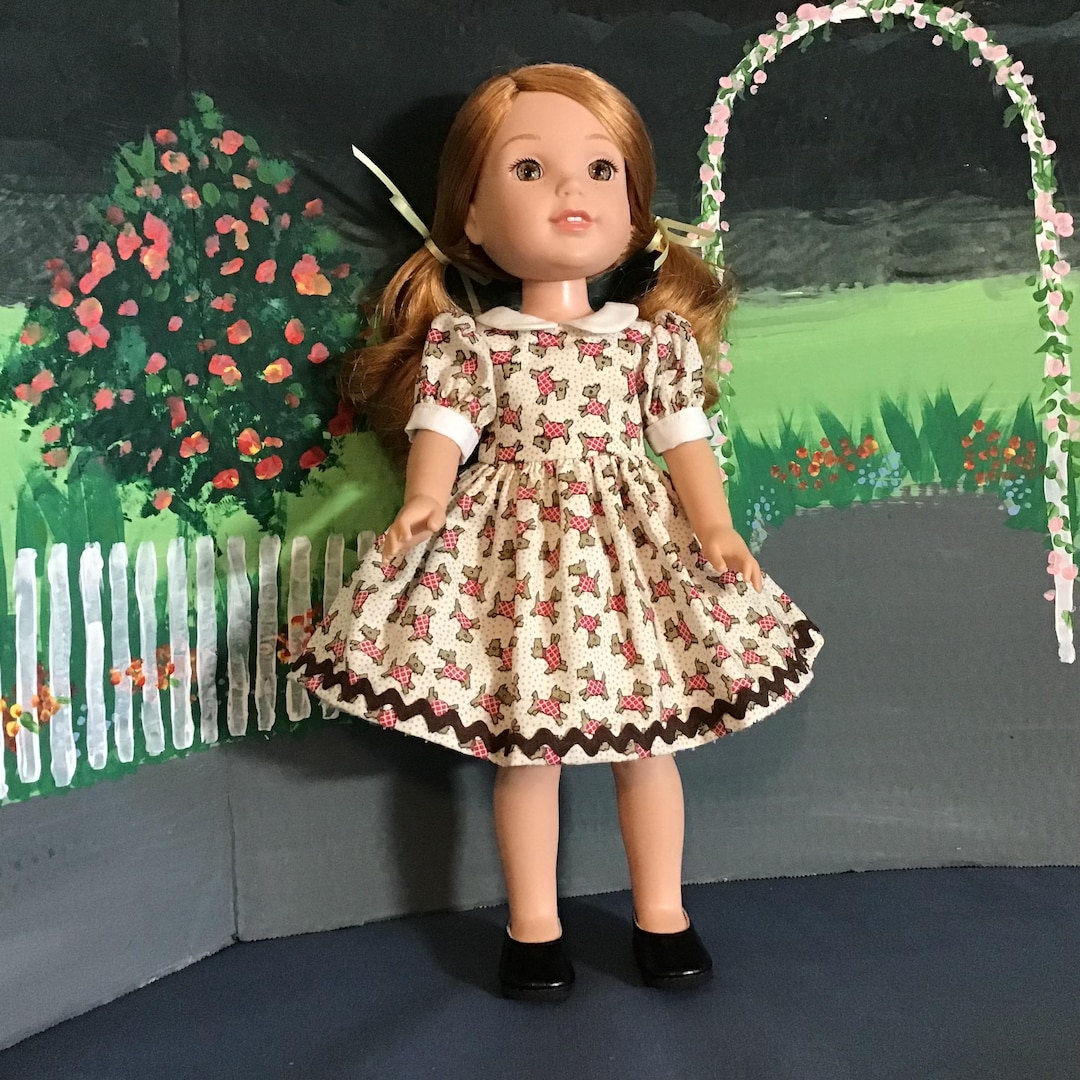 Scotty Dog Dress for Wellie Wisher Doll or Vintage Toni Doll - Etsy