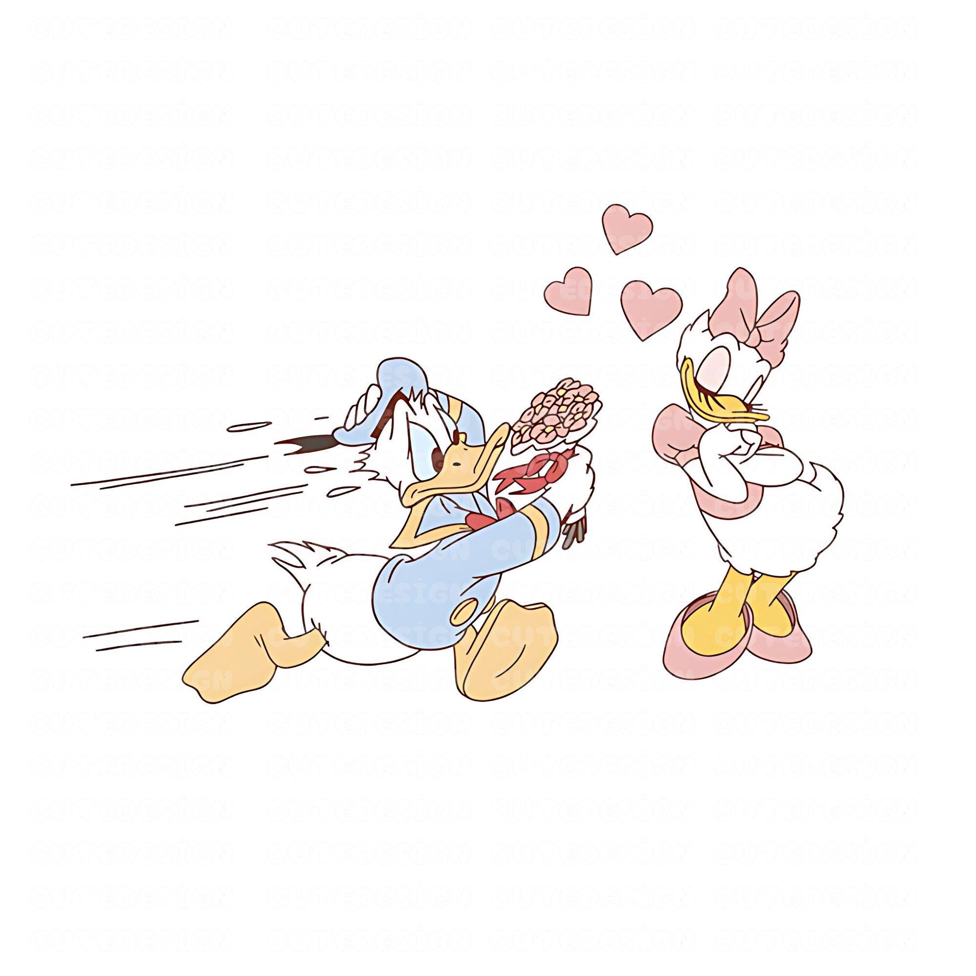 Daisy Duck and Donald Duck Svg,daisy Duck and Donald Duck Love Png ...
