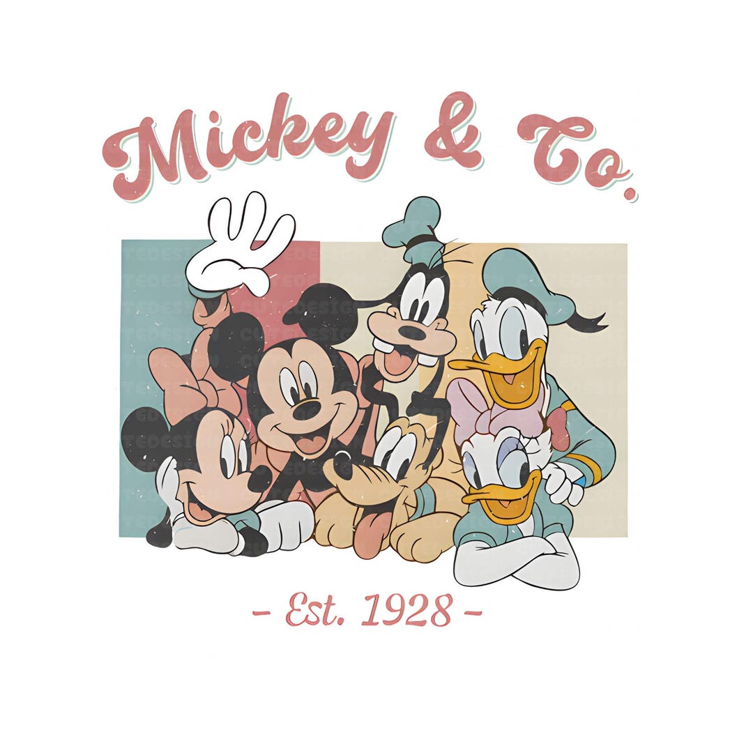 Mickey and Friends Svg, Mickey Co Svg,printable Design Svg,retro Mickey ...