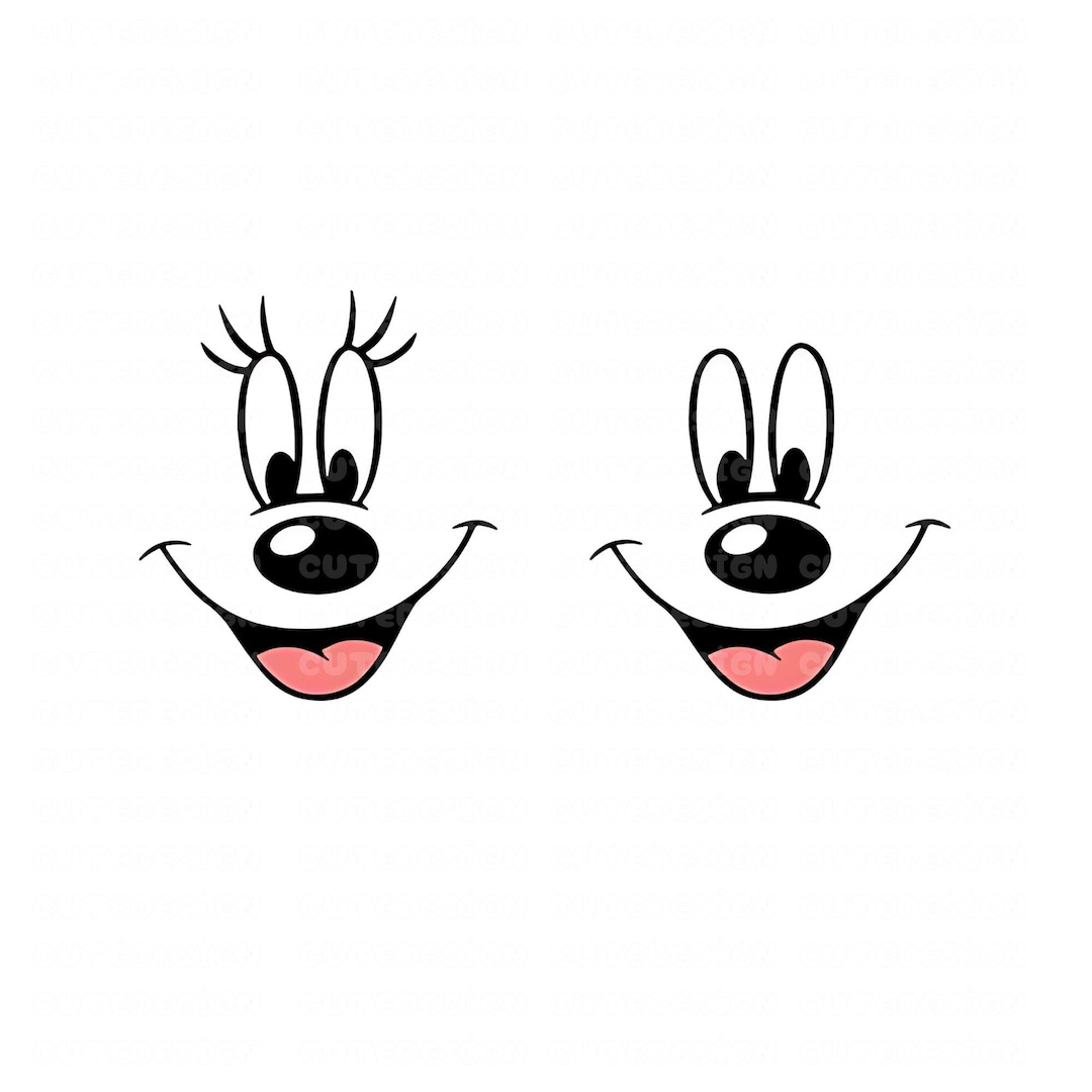 Mickey Face Png,minnie Face, Mickey and Minnie Mouse Png, Smiling Face ...