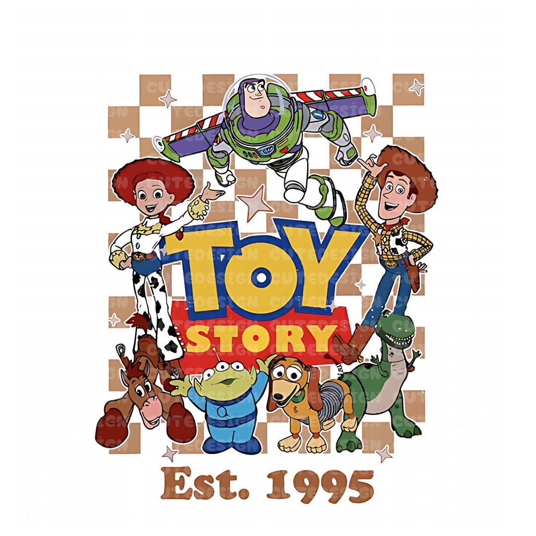 Retro Toy Story PNG File, Toy Story Friends Instant Download, Vintage ...